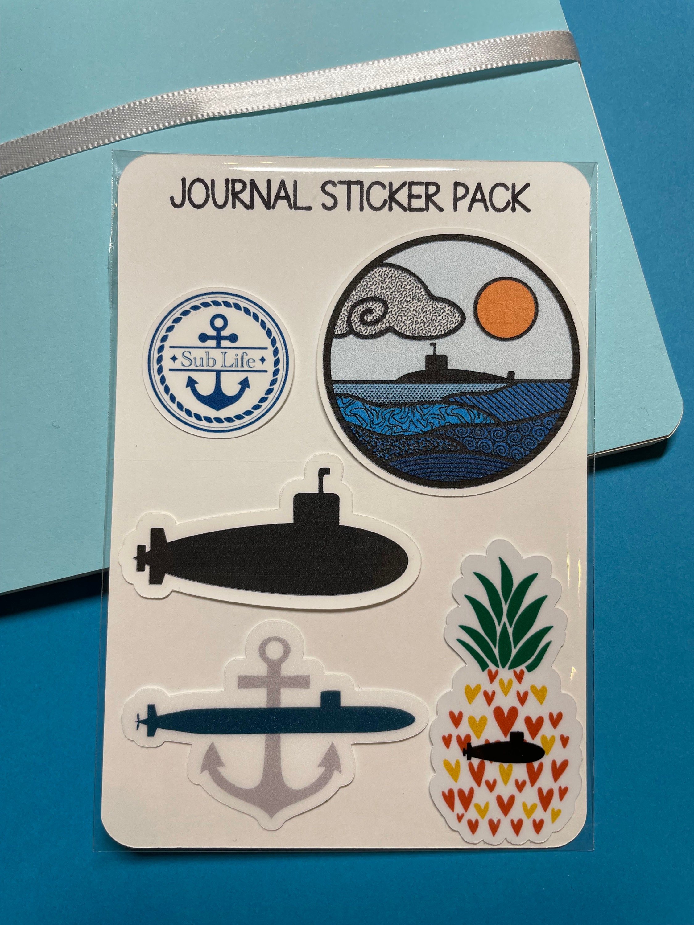 Submarine Journal With Sticker Pack Submarine Submarine Sticker ...