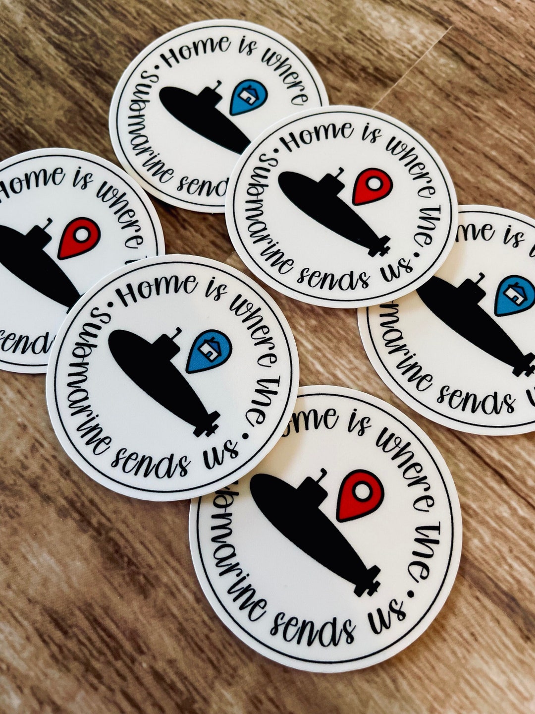 Navy Family Sticker Submarine Homeport Sticker Submarine Sub Wife Navy ...