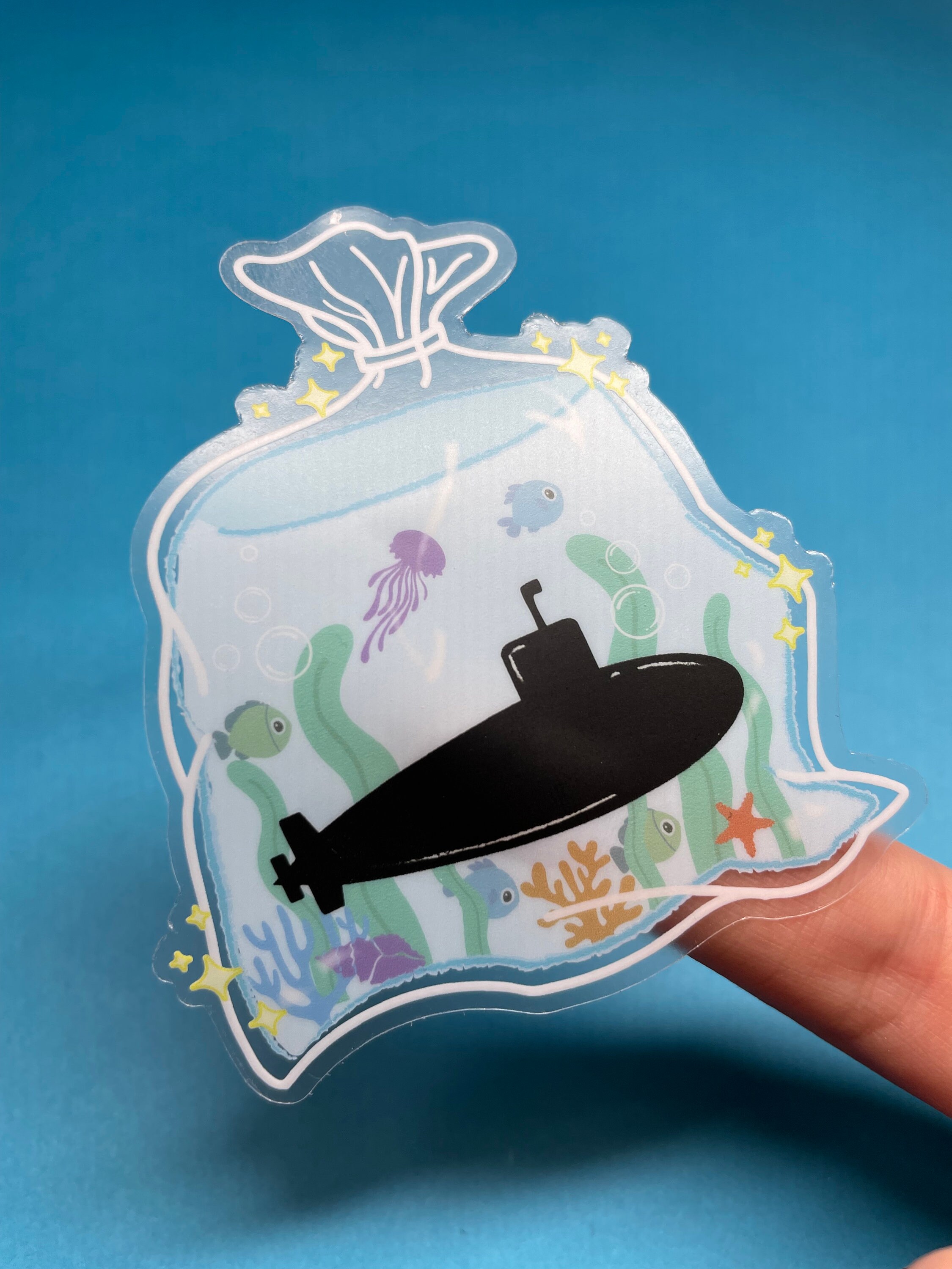 Submarine Goldfish Sticker Decal Military Gift Navy Sub Wife Gift ...
