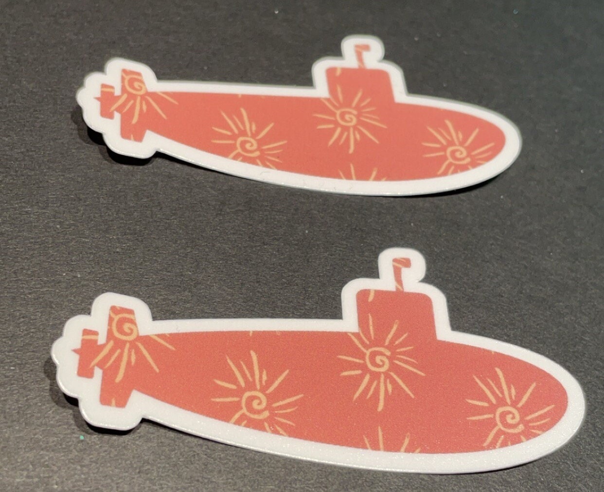 Submarine Pattern Sticker Colorful Sub Wife Auction Silent Service ...