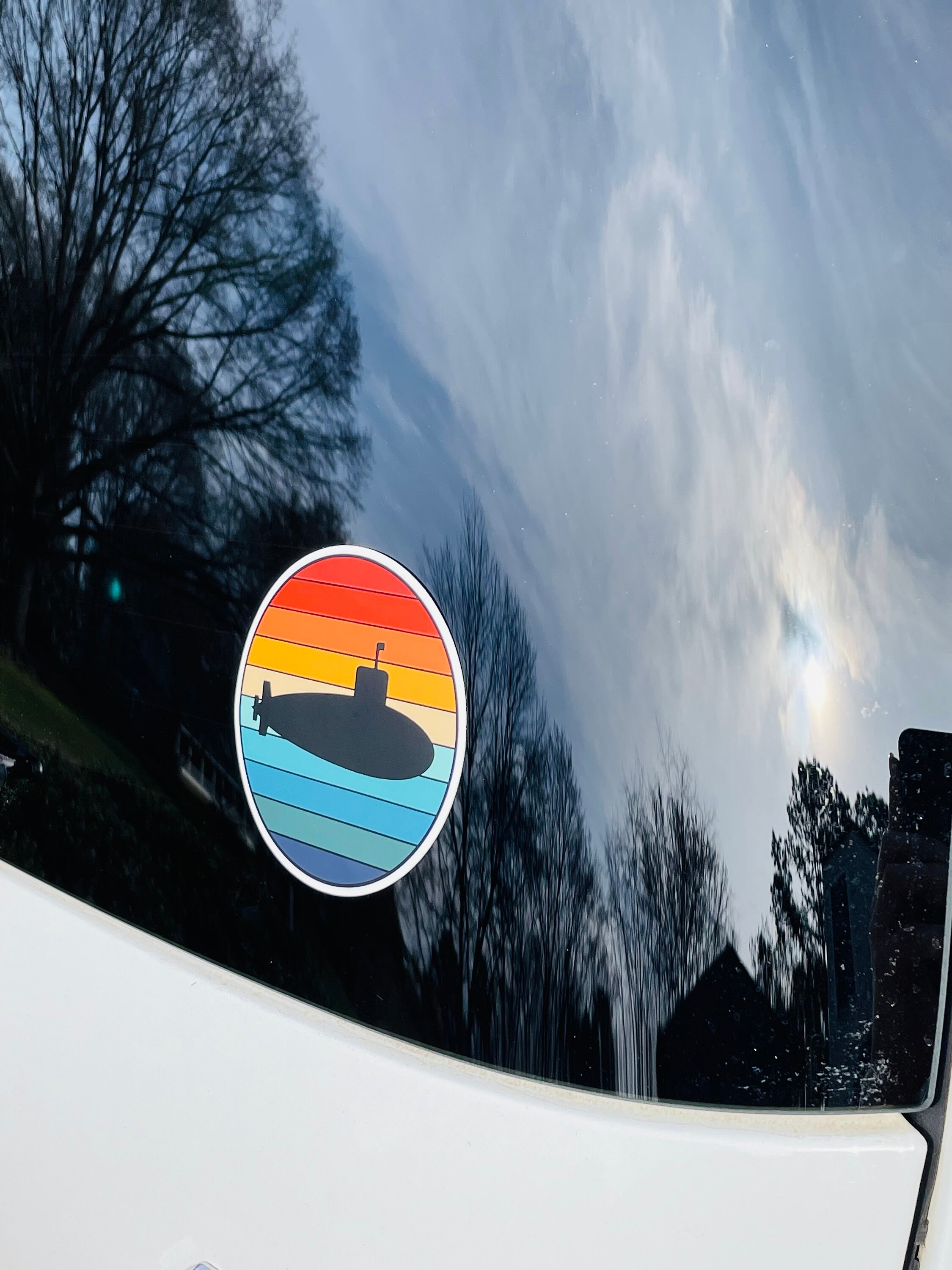 Submarine Decal Sticker - Submarine Car Sticker - Submarine Retro ...