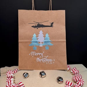 Helicopter Gift Bag - Blackhawk, Apache, Chinook - Christmas Gift Bag ...