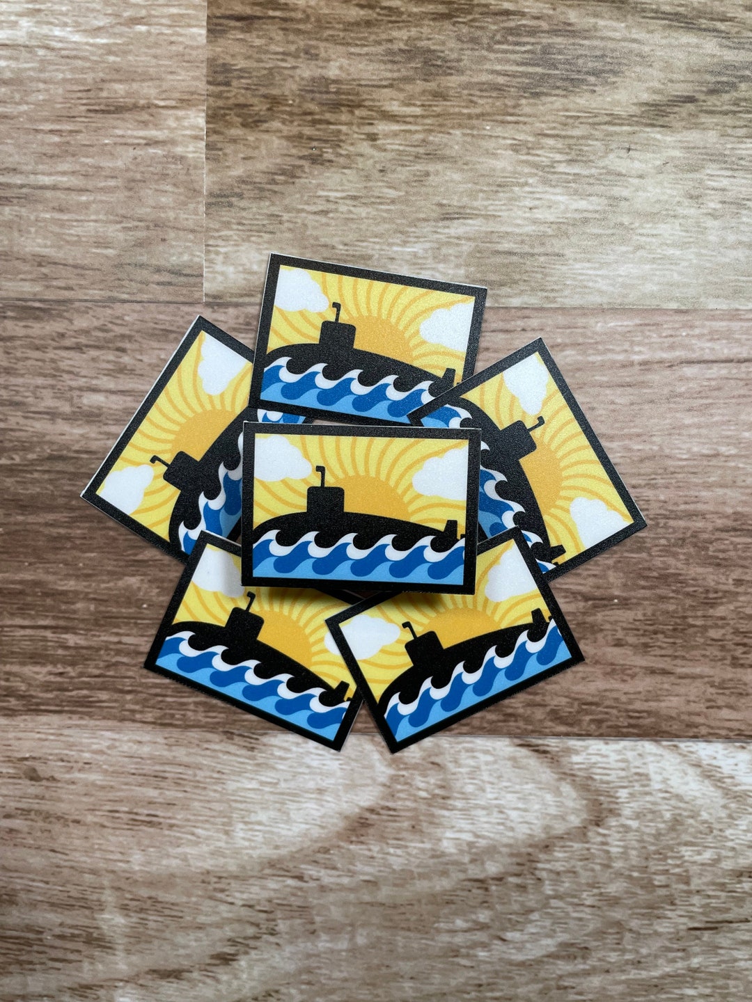 Submarine Sticker Submarine Sunset Sticker Submarine - Etsy