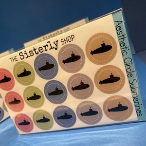 Submarine Envelope Sealer Sticker Sheet US Navy Sub Wife Boat Auction ...