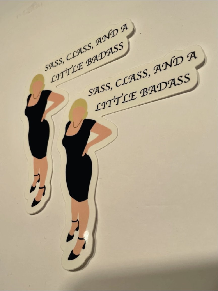 Sass Class and a Little Badass Girl Boss Vinyl Sticker - Etsy