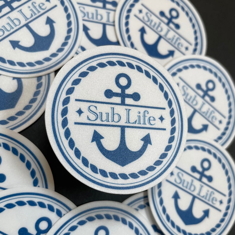 Sub Life Anchor Submarine Sticker, Navy Military Sticker - Etsy