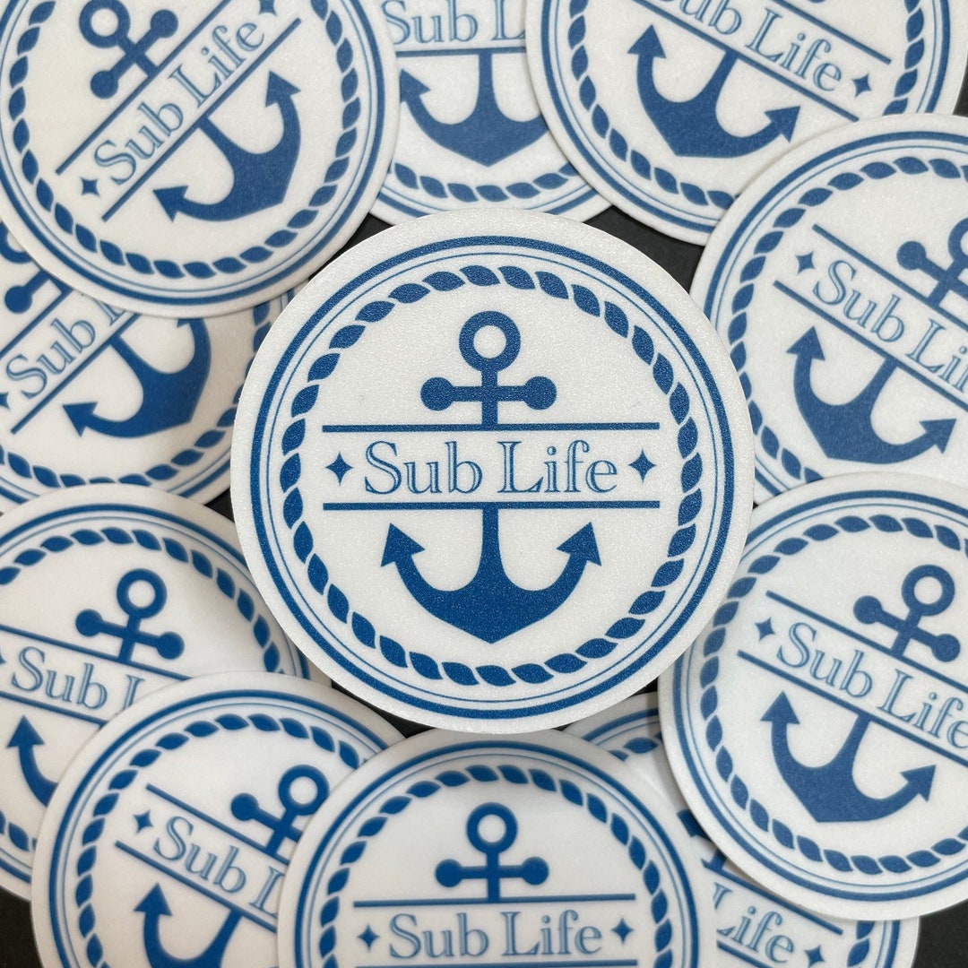 Sub Life Anchor Submarine Sticker, Navy Military Sticker - Etsy