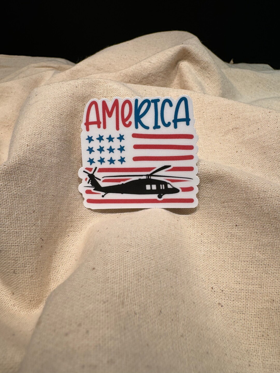 Helicopter America Sticker Patriotic Army Helicopter Stickers UH-60 ...