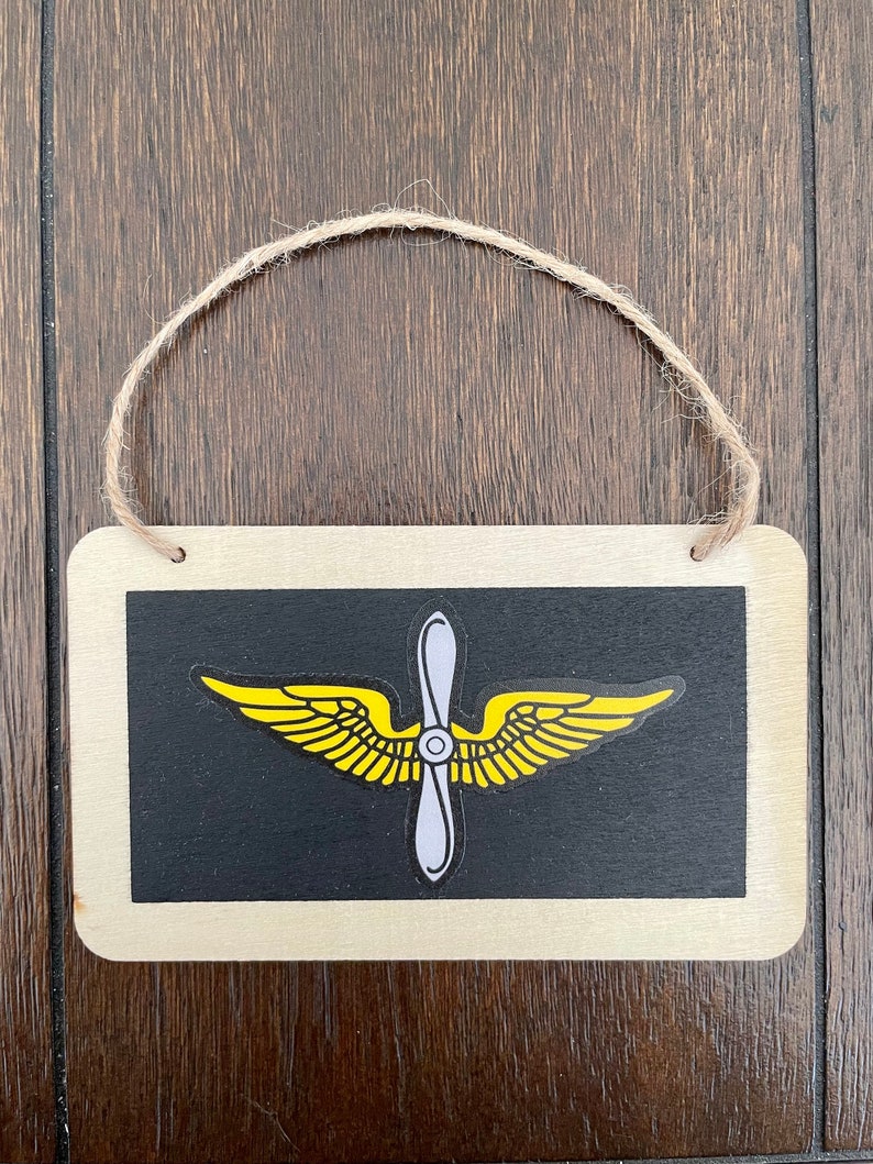 Army Aviation Insignia Hanging Wood Sign Army Helicopter Pilot UH60 ...