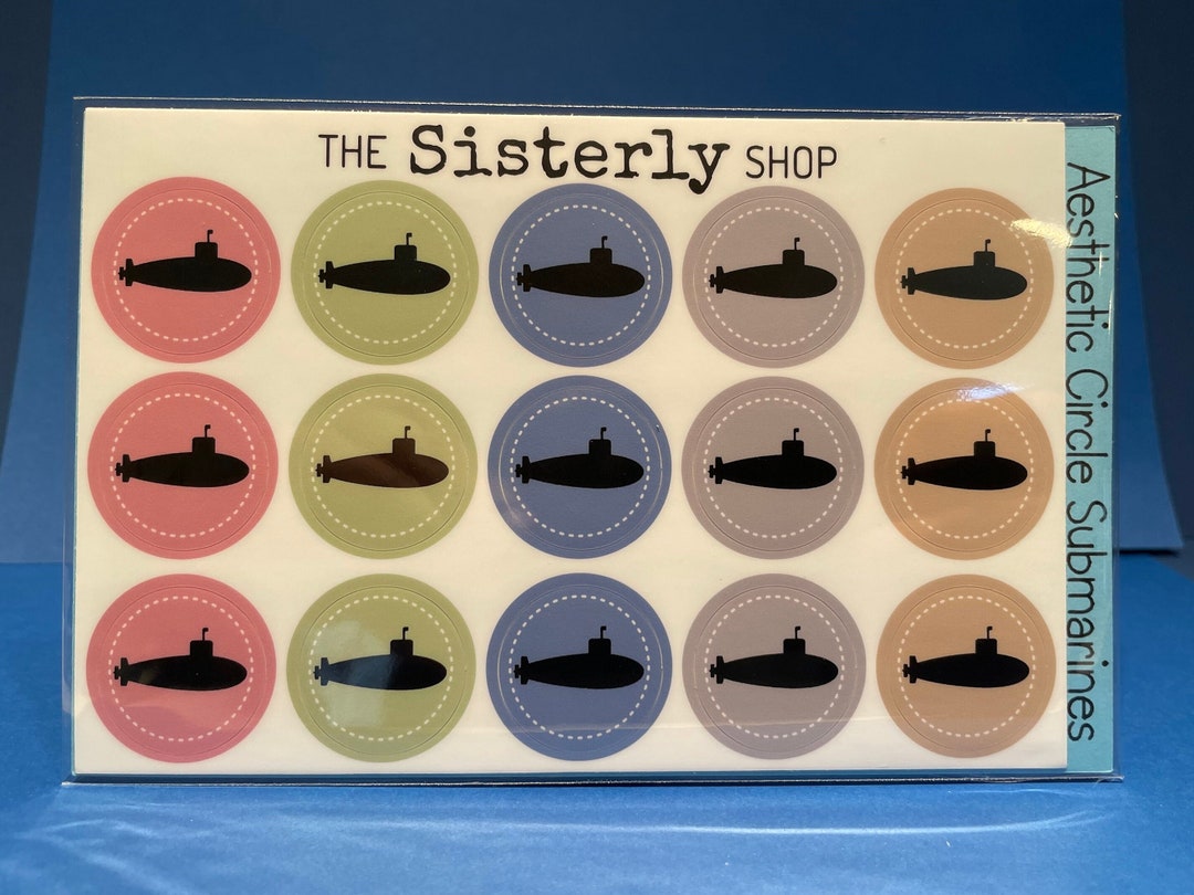 Submarine Envelope Sealer Sticker Sheet US Navy Sub Wife Boat Auction ...