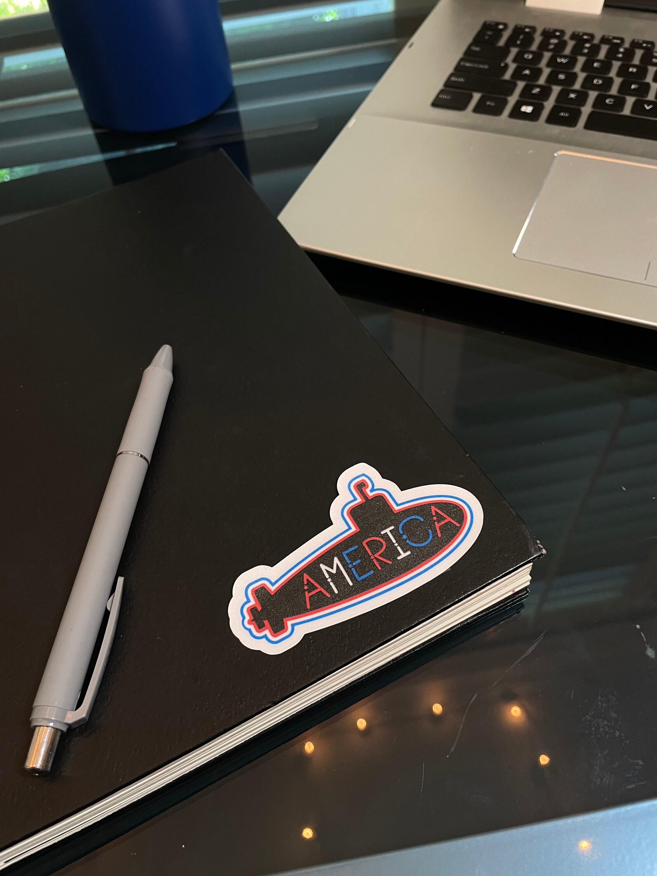 Submarine Americana Sticker Patriotic Sub Sailor Decal Navy Deployment ...