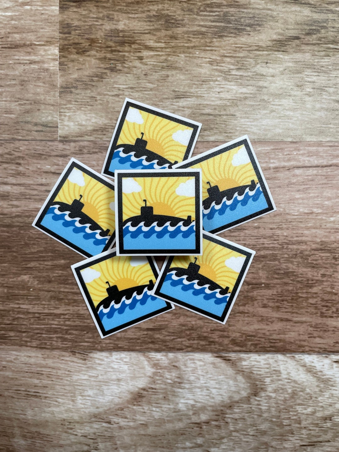 Submarine - Submarine Sunset Sticker - Submarine Sticker - Waterproof ...