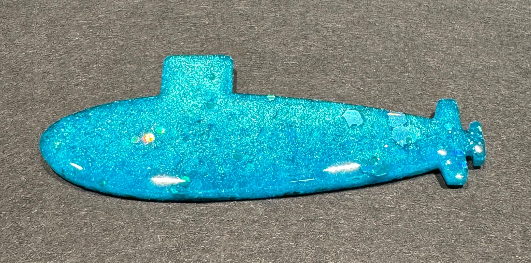 Resin Submarine Key Chain, Keepsake, Magnet, Sub Wife Gift, Glitter ...