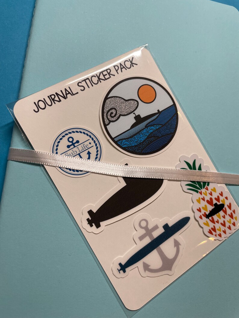 Submarine Journal With Sticker Pack - Submarine - Submarine Sticker ...