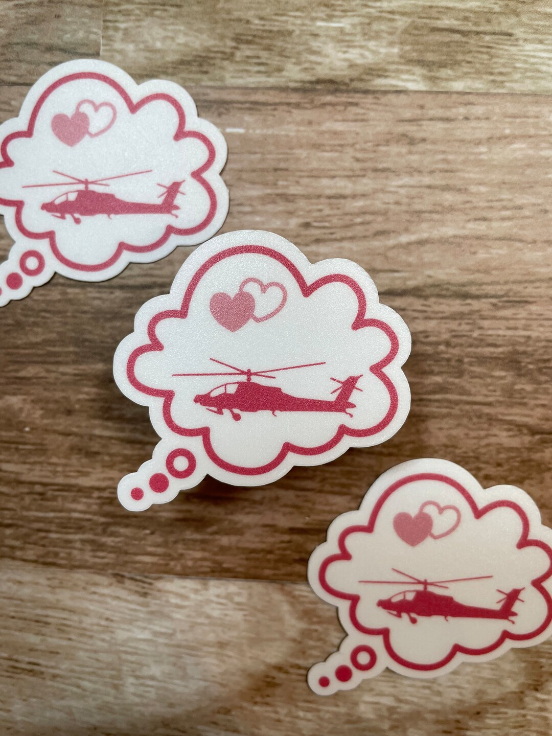 Helicopter Loving Thoughts Sticker - Army Helicopter Sticker ...