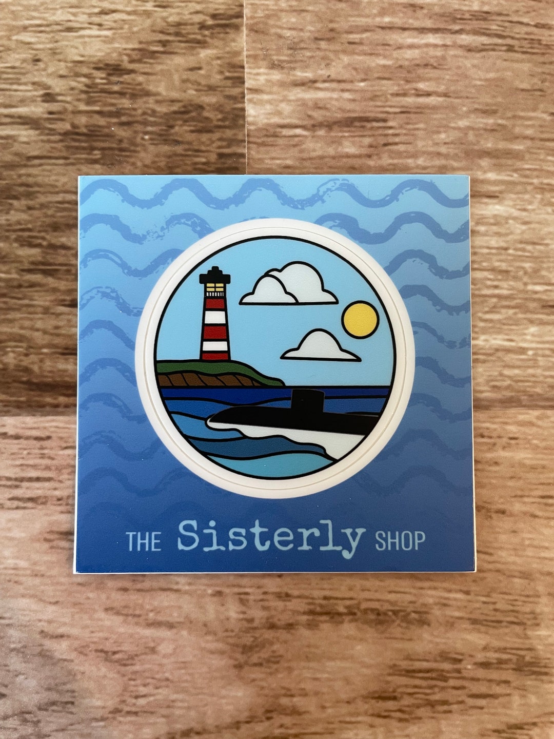 Submarine Lighthouse Sticker, Submariner Homecoming, Submarine Sticker ...