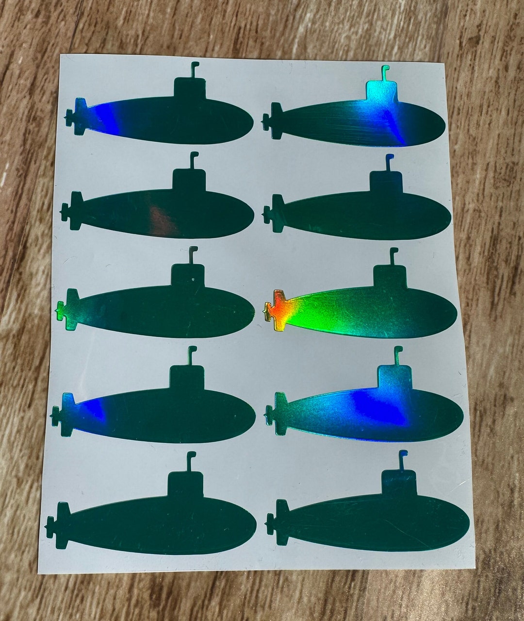 Submarine Vinyl Set of 10 Silhouette Craft Decal Stickers - Etsy