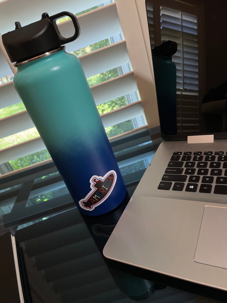 Submarine Americana Sticker Patriotic Sub Sailor Decal Navy - Etsy