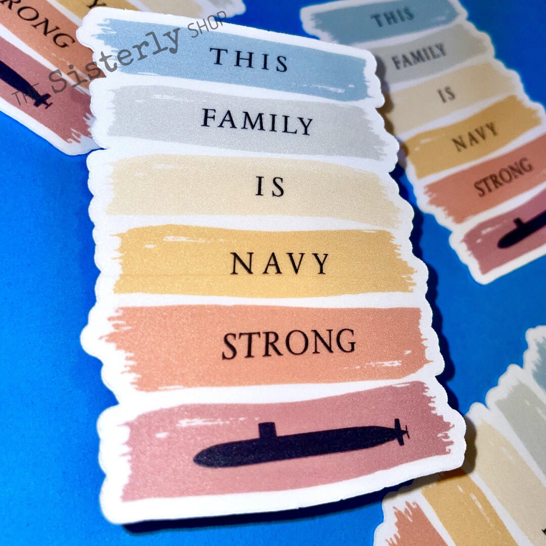 Submarine Navy Strong Sticker - Submarine - Submarine Sticker ...