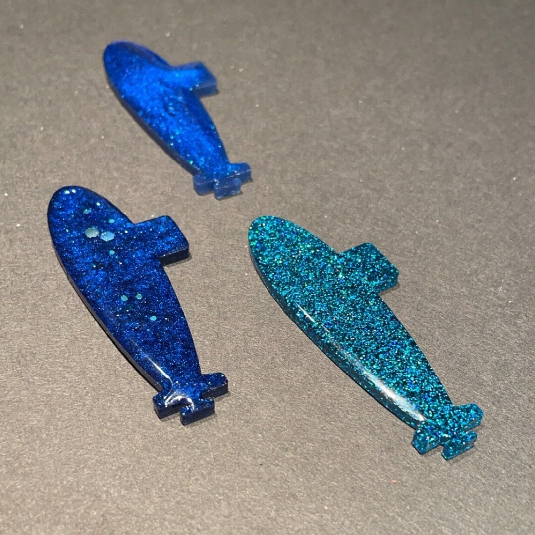 Resin Submarine Key Chain, Keepsake, Magnet, Sub Wife Gift, Glitter ...