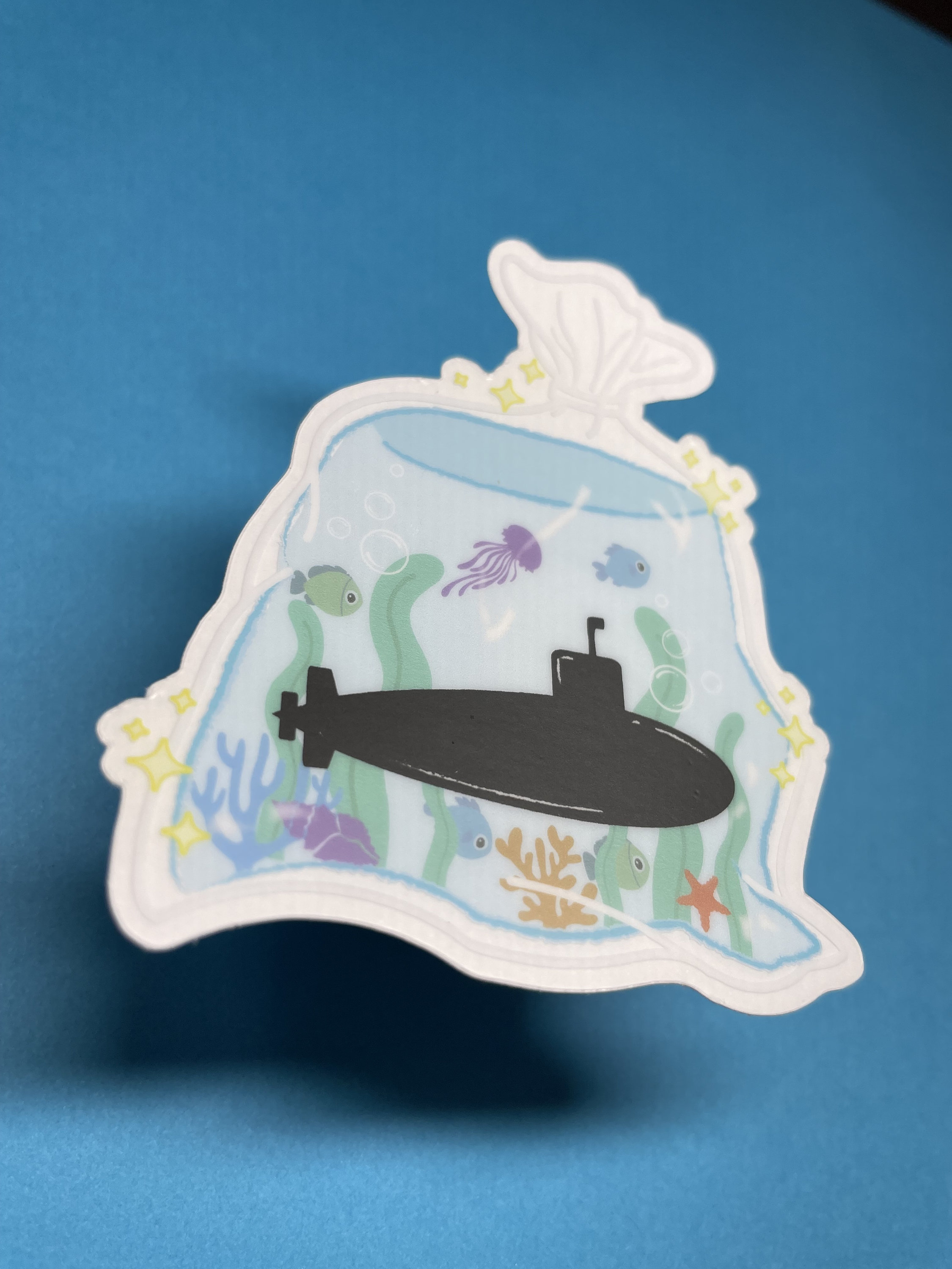 Submarine Goldfish Sticker Decal Military Gift Navy Sub Wife Gift ...