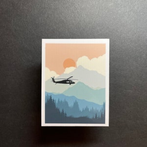 Helicopter Mountain Sticker, Helicopter, Helicopter Stickers , Chinook ...
