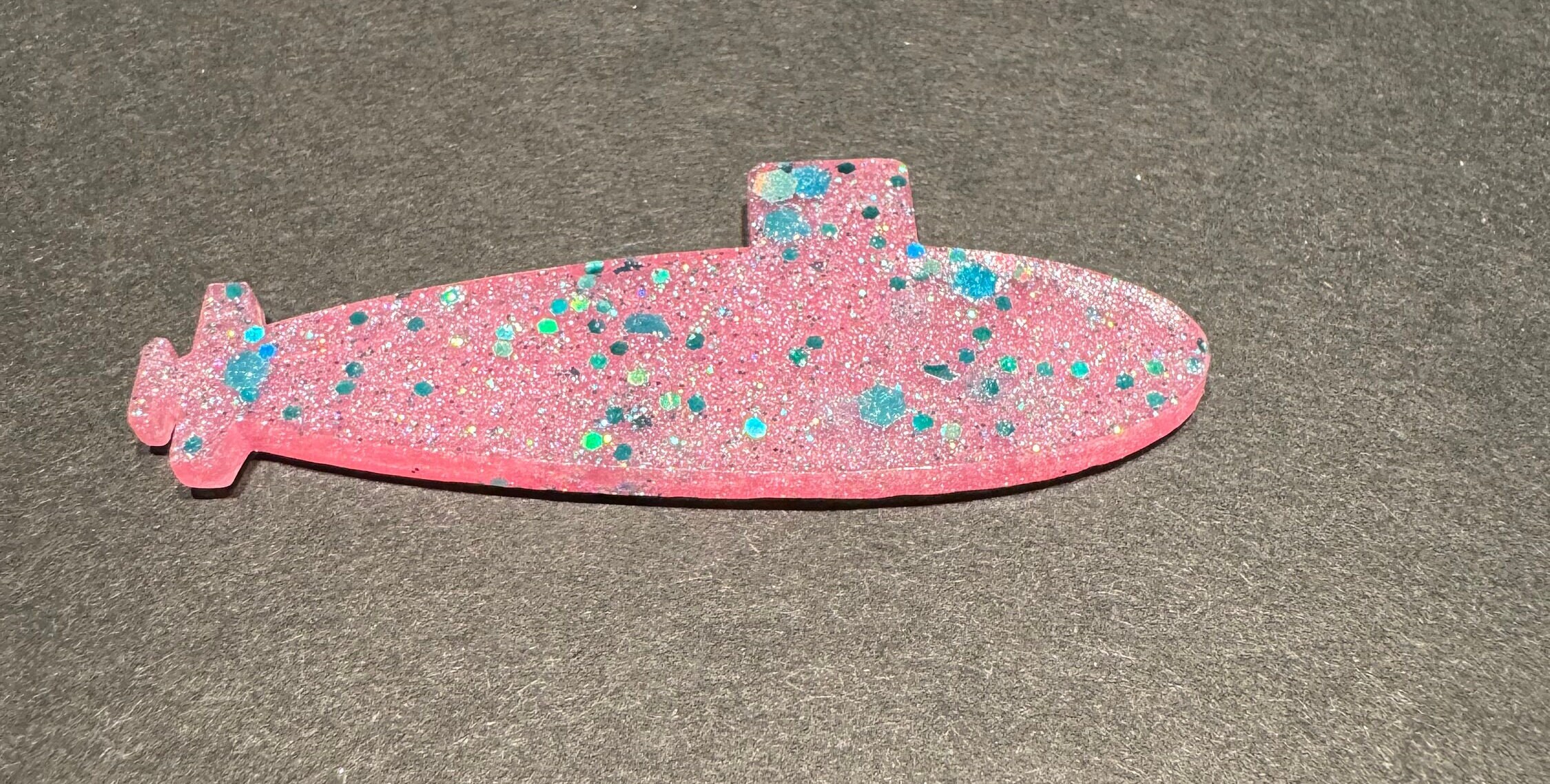 Resin Submarine Key Chain, Keepsake, Magnet, Sub Wife Gift, Glitter ...