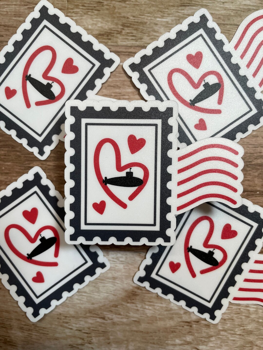 Submarine Vintage Stamp Sticker Submarine Sticker Submarine Retro Stamp ...