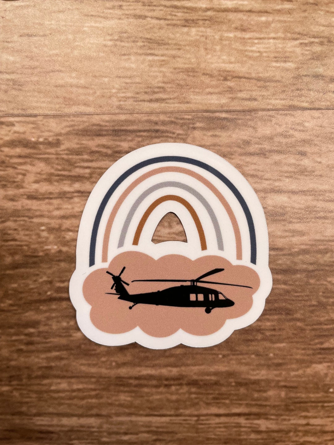Aesthetic Rainbow Helicopter Army Helicopter Helicopter Stickers UH-60 ...