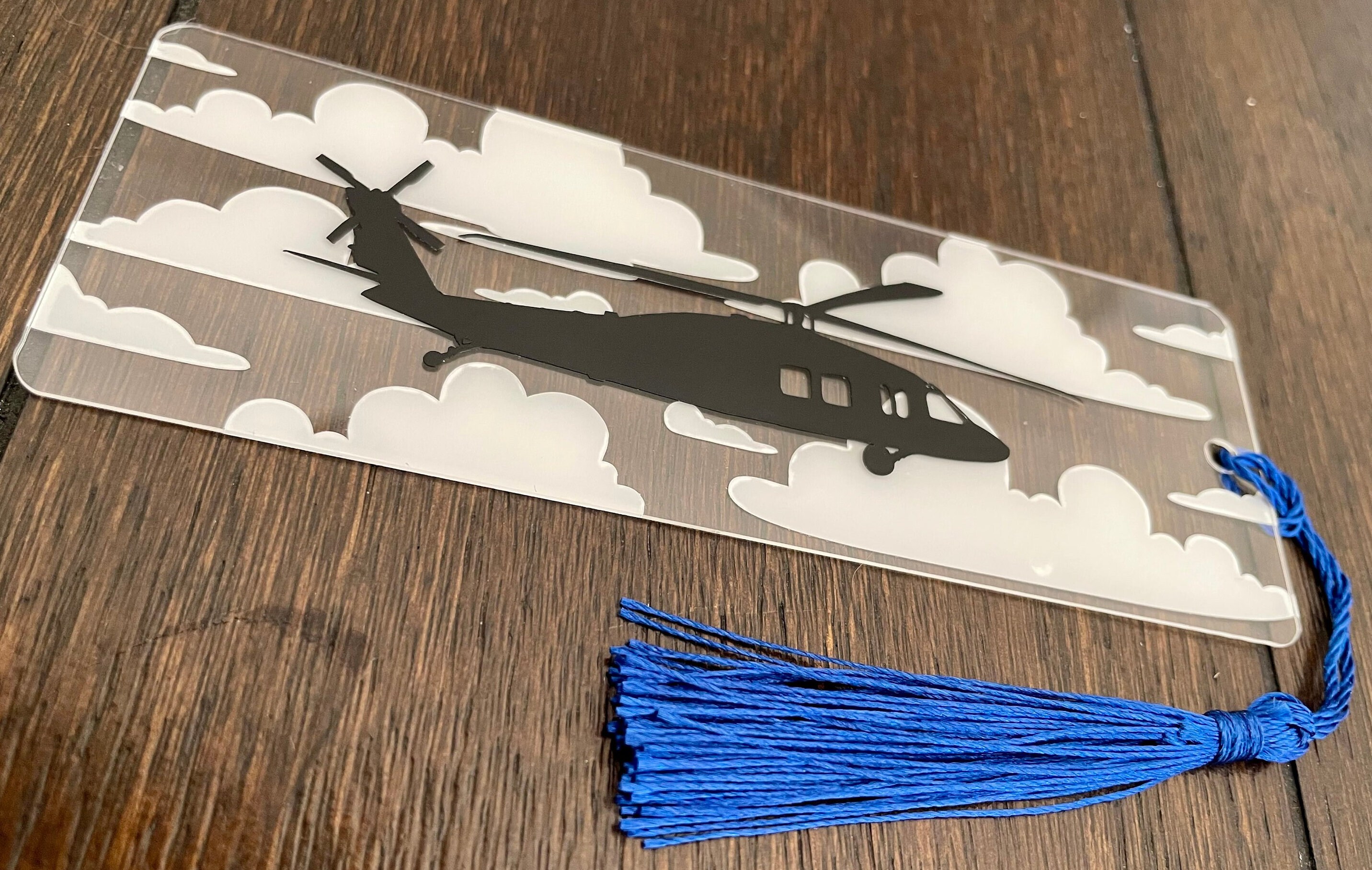 US Army Helicopter Clear Acrylic Bookmark,army Aviation Gift, Army Wife ...