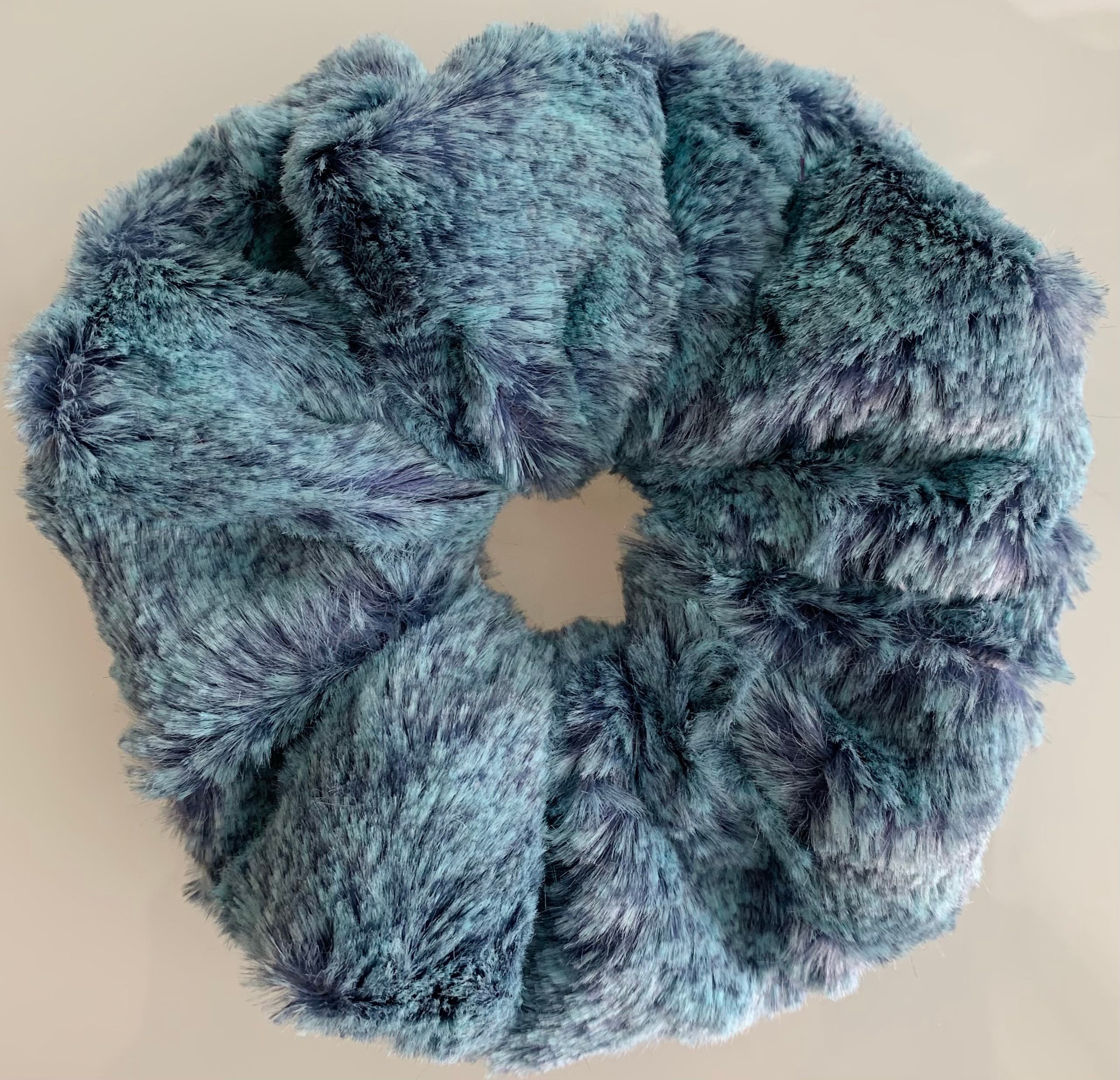Super Soft Minky Scrunchies | Frosted Lattice Ice Teal | Heather Blue | Blooming Buds Floral ...
