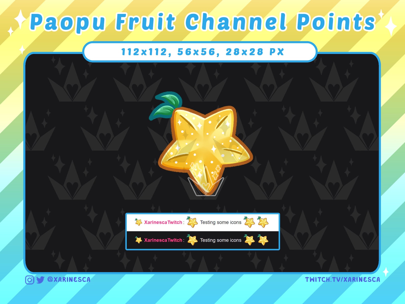 Kingdom Hearts Paopu Fruit Channel Points Emote for Twitch / - Etsy