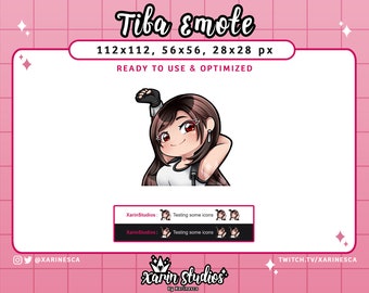 Final Fantasy 7 Tifa Lockhart Emotes, Anime Emotes, Discord/twitch ...