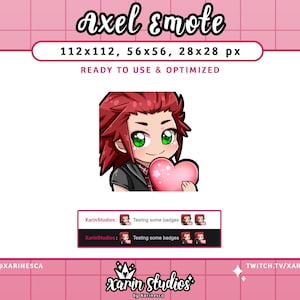Kingdom Hearts Axel Emote for Twitch / Discord / Youtube / Kick ...