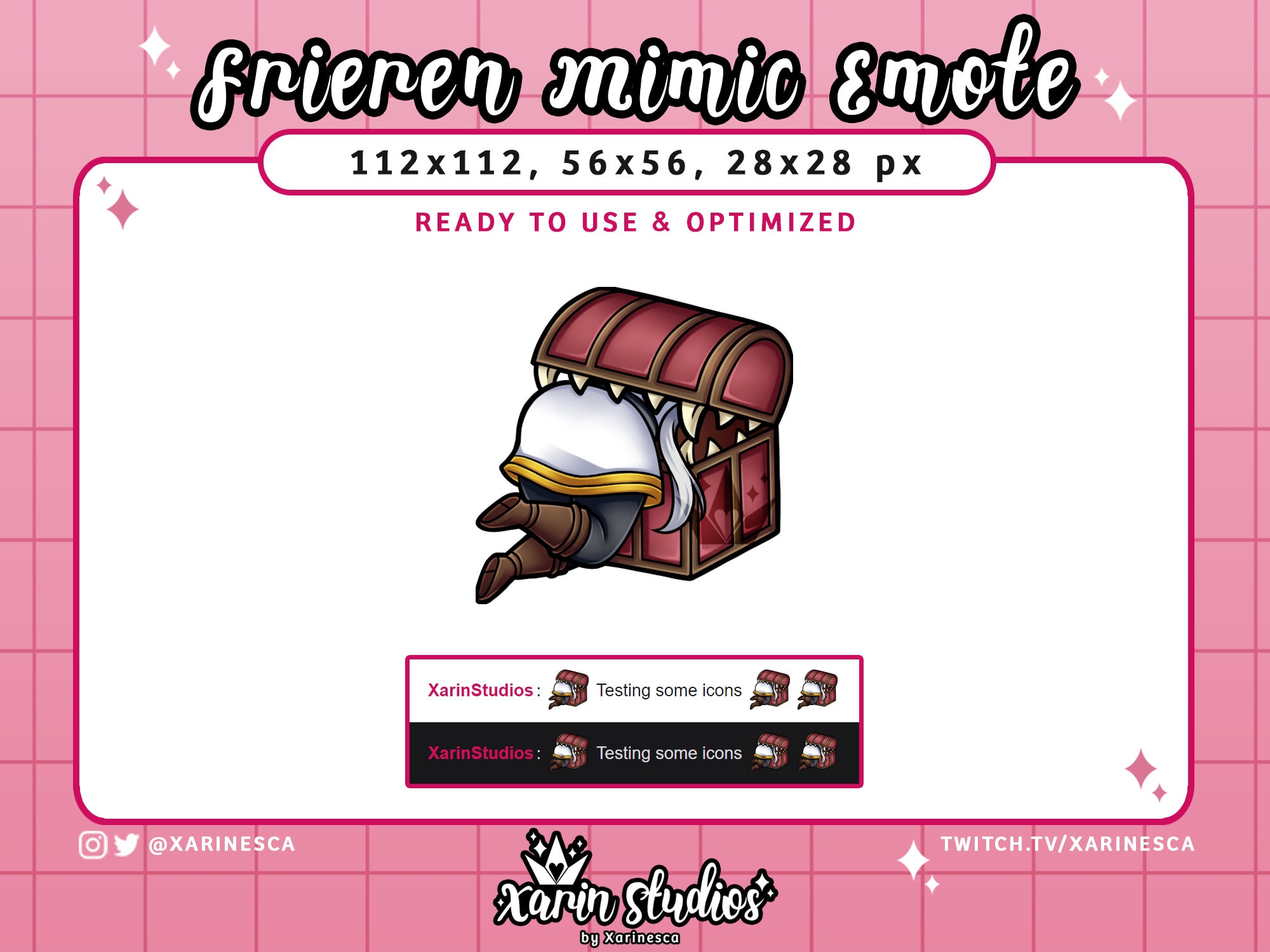 Frieren Mimic Emote for Twitch / Discord / Youtube / Kick / Stream ...
