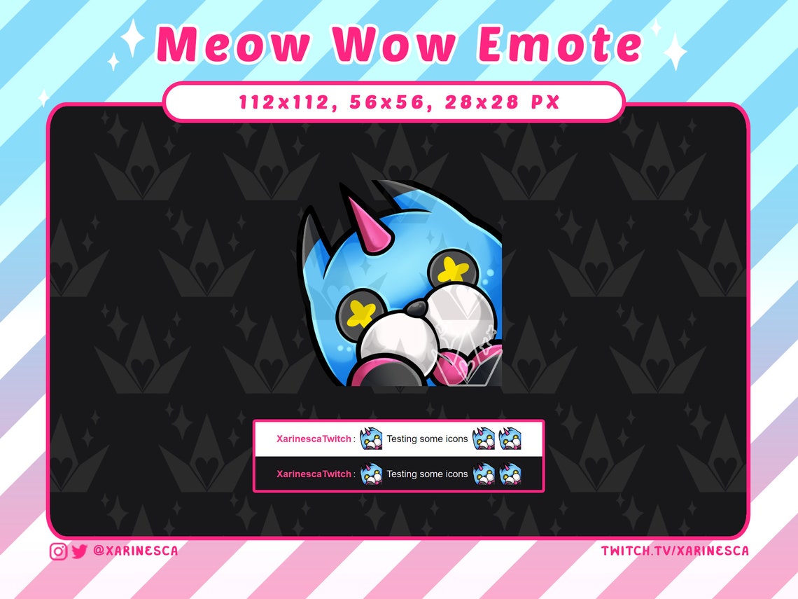 Kingdom Hearts Meow Wow Emote for Twitch / Discord / Youtube / Stream ...