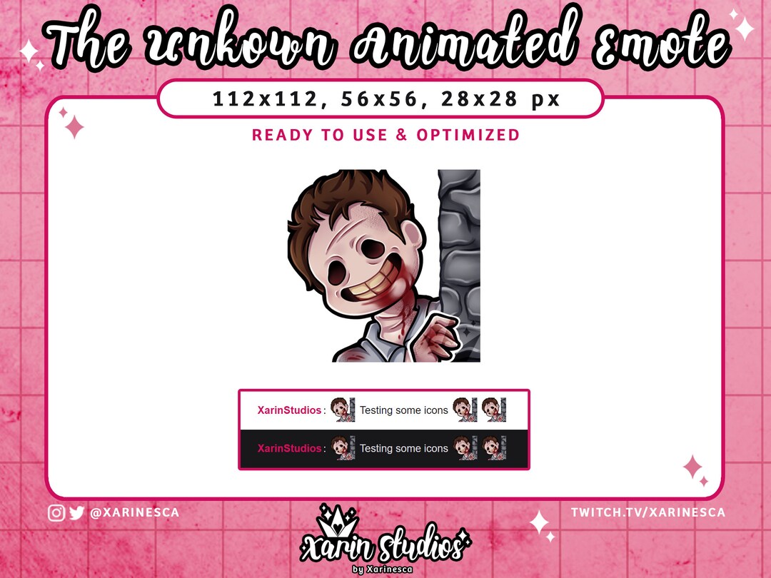 DBD the Unknown LURK ANIMATED Emote for Twitch / Discord / Youtube ...