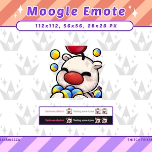 Kingdom Hearts Moogle Emote for Twitch / Discord / Youtube / Stream ...