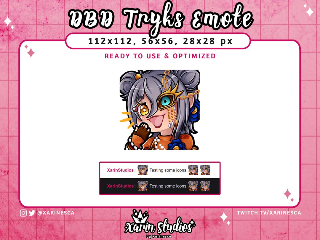 DBD Tryks Emote for Twitch / Discord / Youtube / Kick / Stream Emotes ...