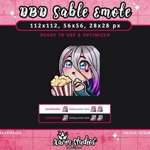 DBD Sable Nom Emote for Twitch / Discord / Youtube / Kick / Stream ...