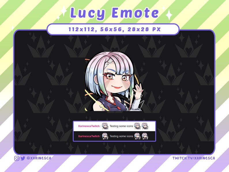 Cyberpunk Edgerunners Lucy Emote for Twitch / Discord / Youtube ...