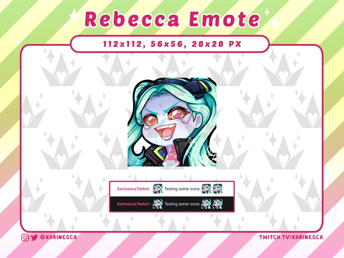 Cyberpunk Edgerunners Rebecca Emote for Twitch / Discord / Youtube ...