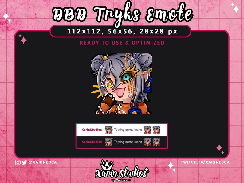 DBD Tryks Emote for Twitch / Discord / Youtube / Kick / Stream Emotes ...