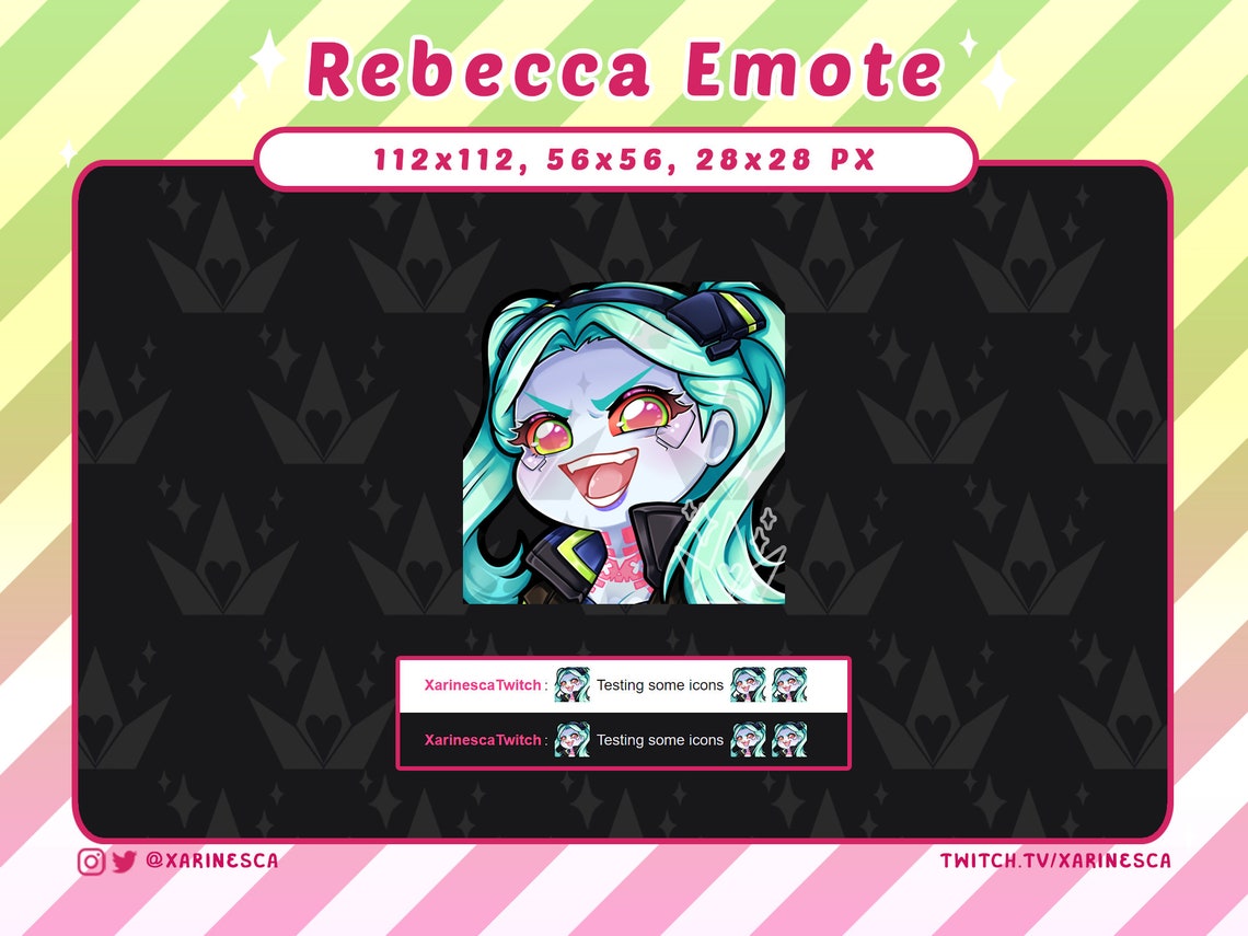 Cyberpunk Edgerunners Rebecca Emote for Twitch / Discord / Youtube ...