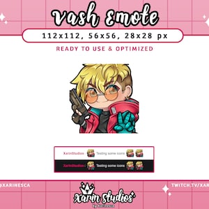 Trigun Vash the Stampede Peace Emote for Twitch / Discord / Youtube ...