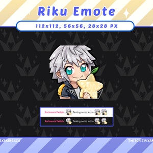 Kingdom Hearts Riku Emote for Twitch / Discord / Youtube / Stream ...