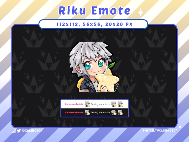 Kingdom Hearts Riku Emote for Twitch / Discord / Youtube / Stream ...