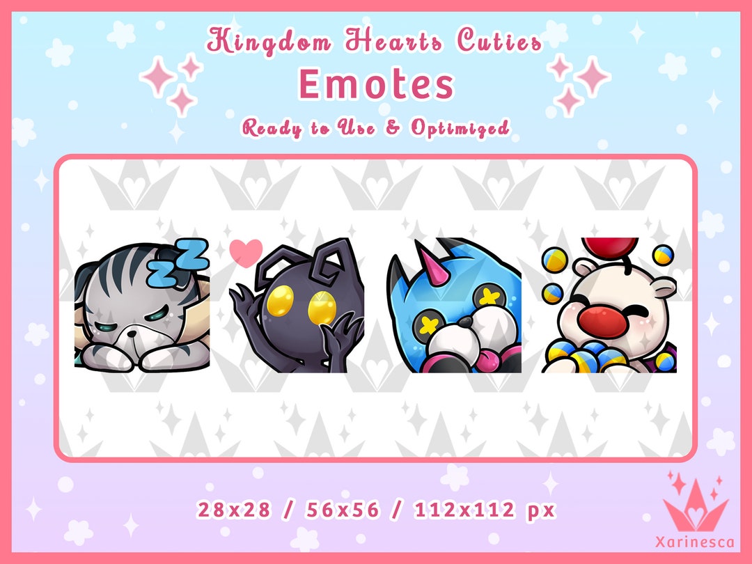 Kingdom Hearts Heartless / Chirithy / Meow Wow / Moogle Emote Set for ...