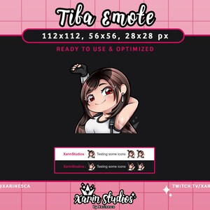 Final Fantasy 7 Tifa Emote for Twitch / Discord / Youtube / Stream ...