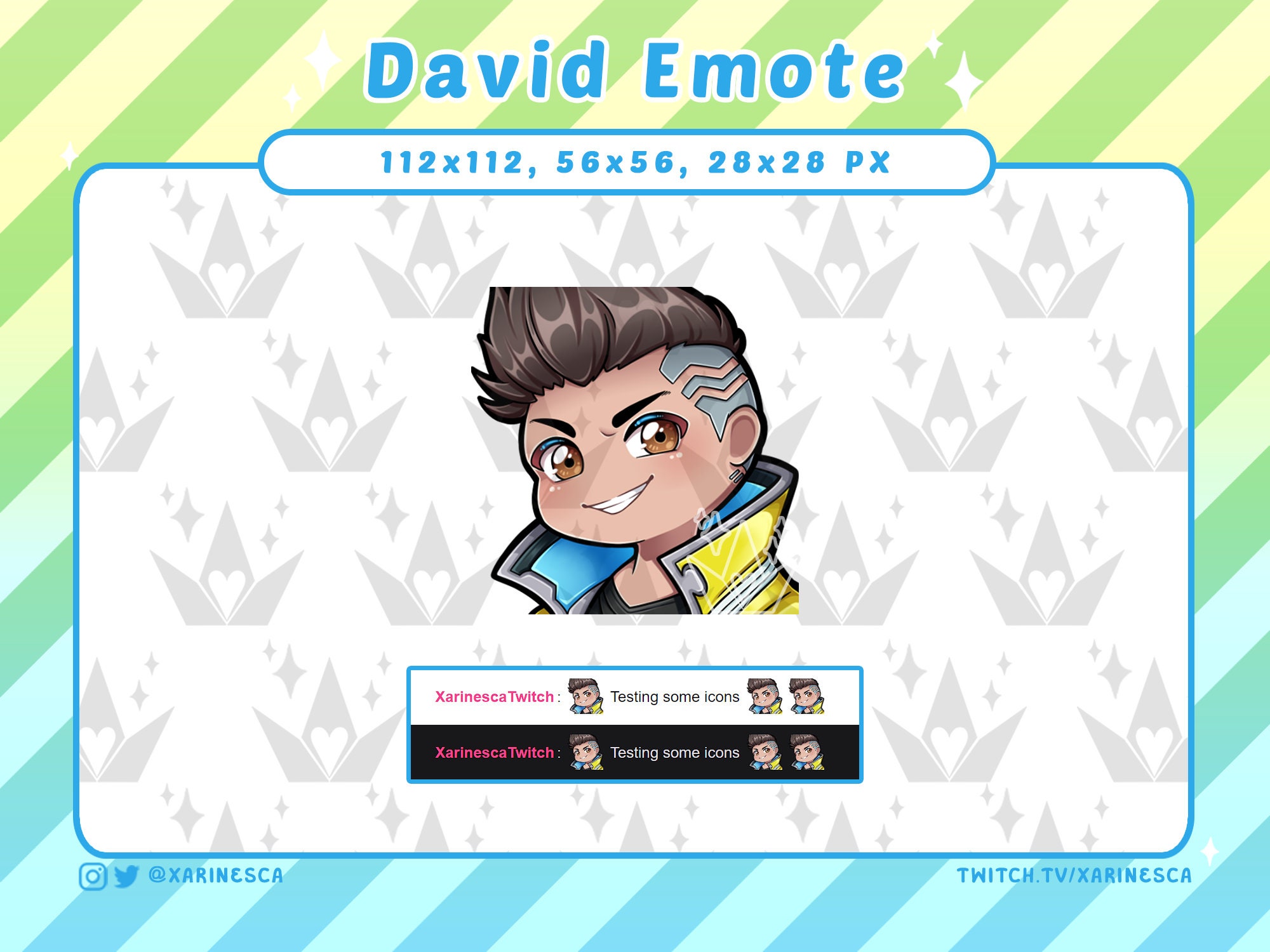 Cyberpunk Edgerunners David Emote for Twitch / Discord / Youtube ...